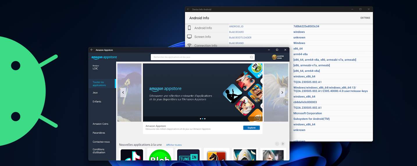 Microsoft améliore encore le support d’ Android sous Windows 11