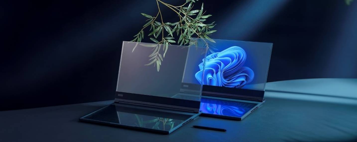 Lenovo rêve d’AI PC aux écrans transparents