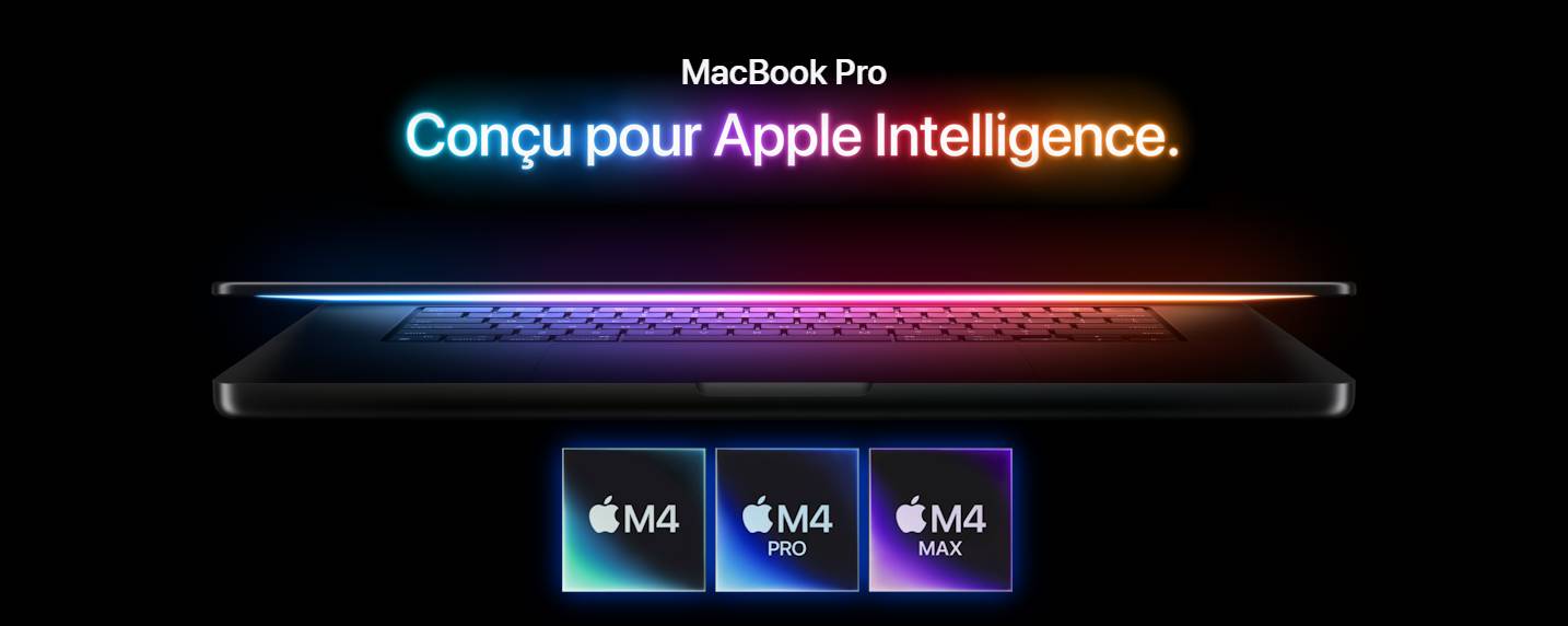Apple lance ses MacBook Pro 2024 à puces M4, M4 Pro & M4 Max