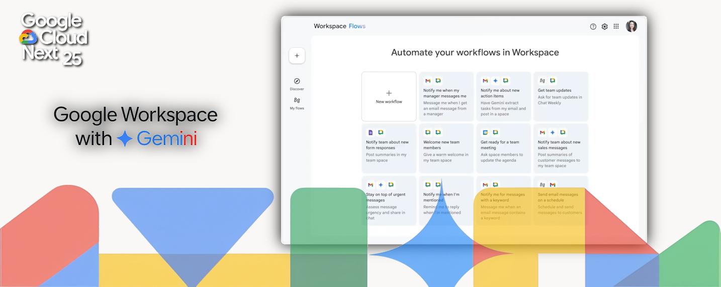 Google multiplie les IA dans Google Workspace et lance Flows