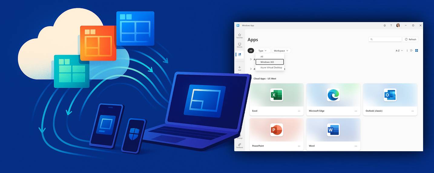 Cloud PC & DaaS : Windows 365 passe aux apps et à la résilience