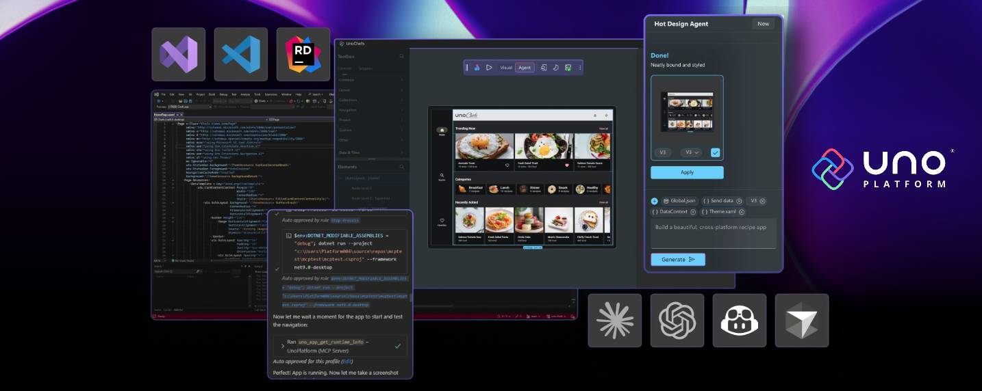 Uno Platform 6.4 et Studio 2.0 fusionnent IA et .NET 10